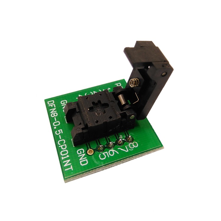 QFN8 DFN8 WSON8 Programming Socket Size 2x3mm-Hong Yi