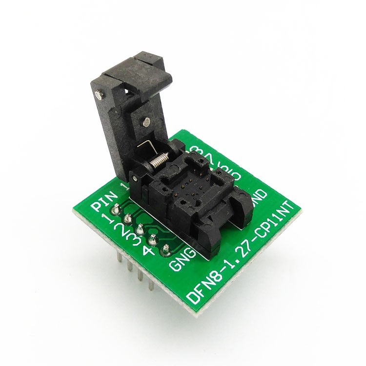 QFN8 DFN8 WSON8 Programming Socket Size 5*6mm-Hong Yi